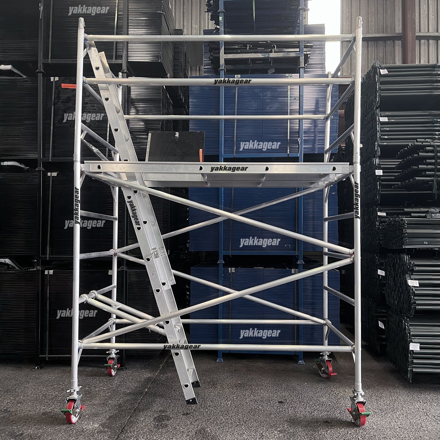 8.6m Reach (6.6m Platform) Aluminium Mobile Scaffold | Yakka Gear Australia
